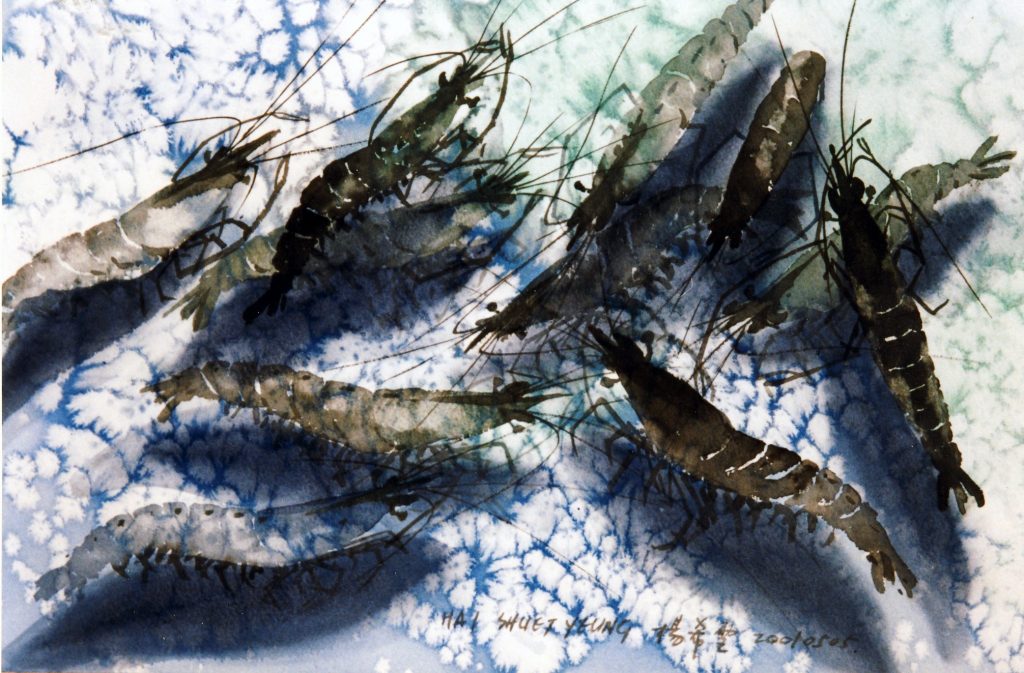 Prawn Paintings – Hai Shuet Yeung MBE 杨希雪