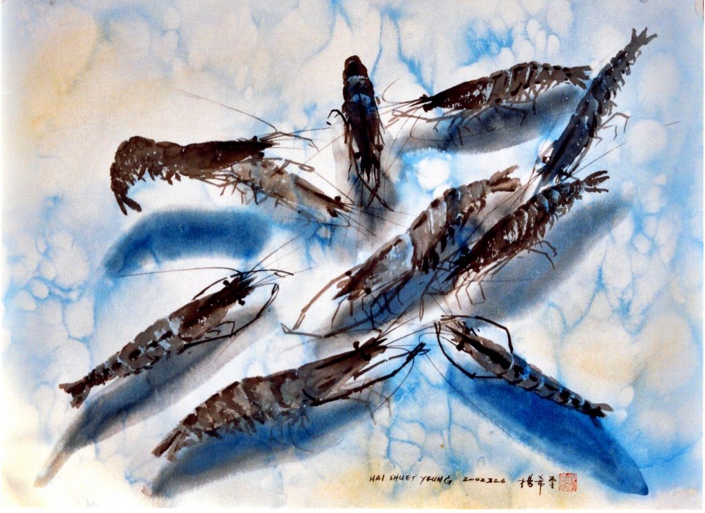 Prawn Paintings – Hai Shuet Yeung MBE 杨希雪