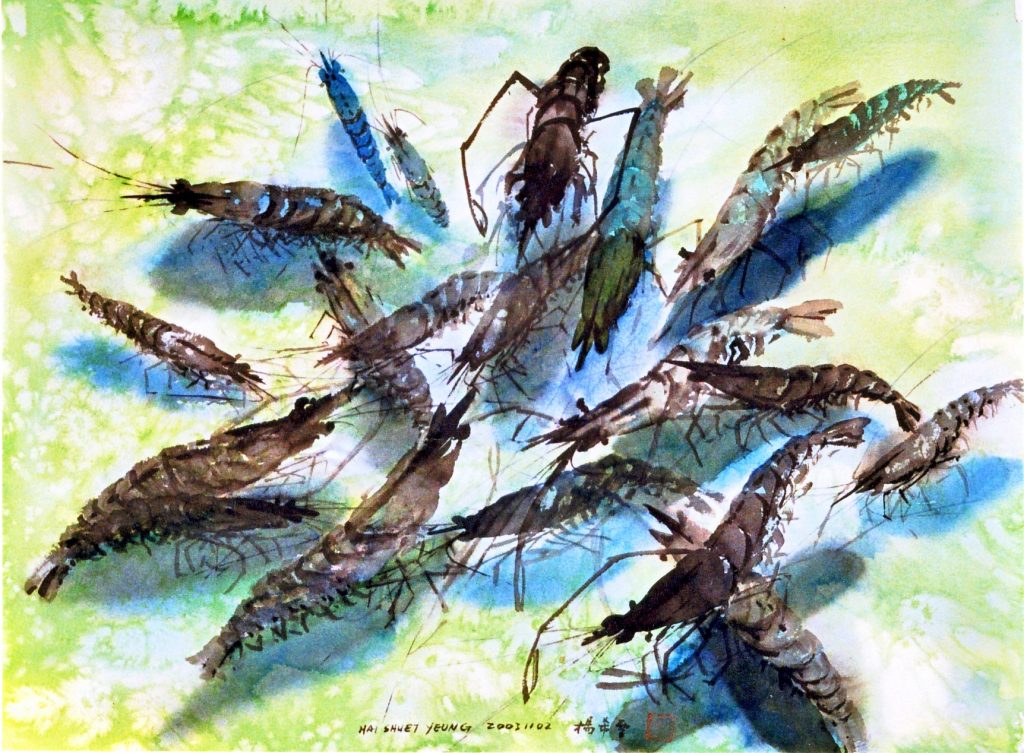 Prawn Paintings – Hai Shuet Yeung MBE 杨希雪